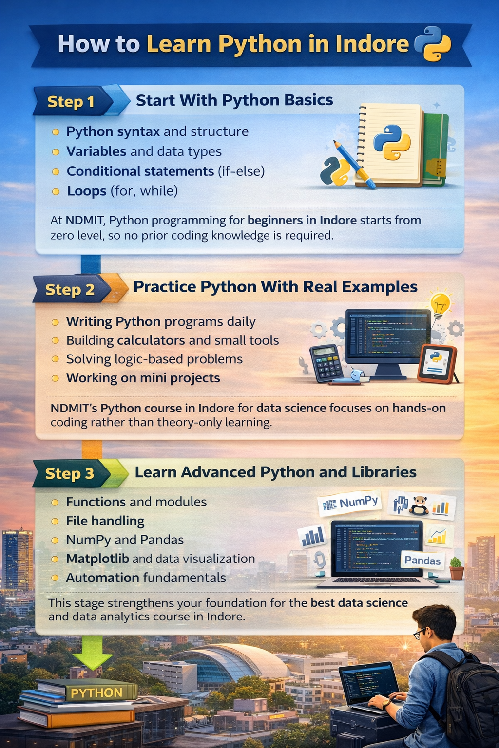 How to Learn Python in Indore for Data Science | NDMIT Indore
